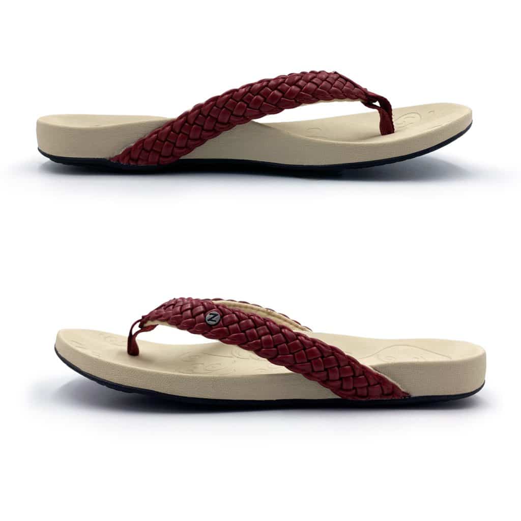Zullaz Mila womens orthotic thongs with Footlogics arch support