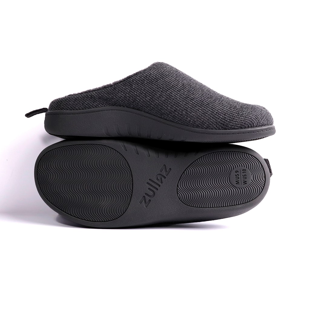 Mens Slipper - Grey - Footlogics